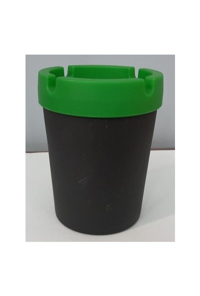 Asımoğlu Kokusuz Plastik Küllük Yeşil-Siyah Asımoğlu Kokusuz Plastik Küllük Yeşil-Siyah