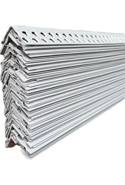 Flextab Pvc Alçı Köşe Profili Sırtsız 2.7 M 100 Adet/paket