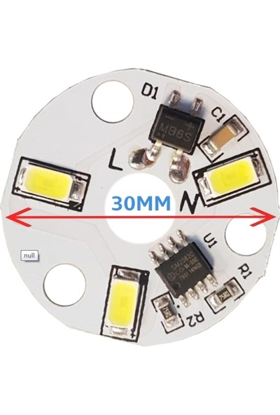 Hazar Led 220 Volt 3 Watt Smd 5630 Ledli Hazır LED Modül 30 mm Beyaz Hazar Led 220 Volt 3 Watt Smd 5630 Ledli Hazır LED Modül 30 mm Beyaz
