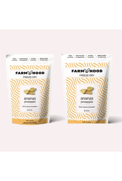 Farmhood 2x Freeze Dried Ananas Cipsi Farmhood 2x Freeze Dried Ananas Cipsi