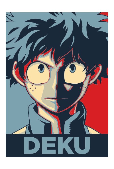 Hayat Poster Deku Anime 30 x 45 cm Kuşe Poster Silindir