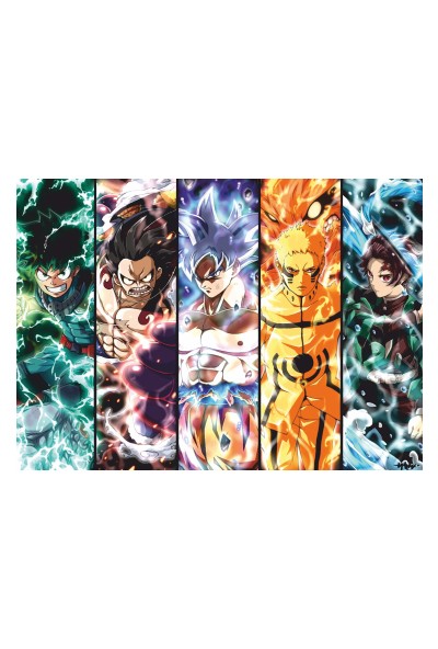 Hayat Poster My Hero Academia Anime 30 x 45 cm Kuşe Poster Silindir