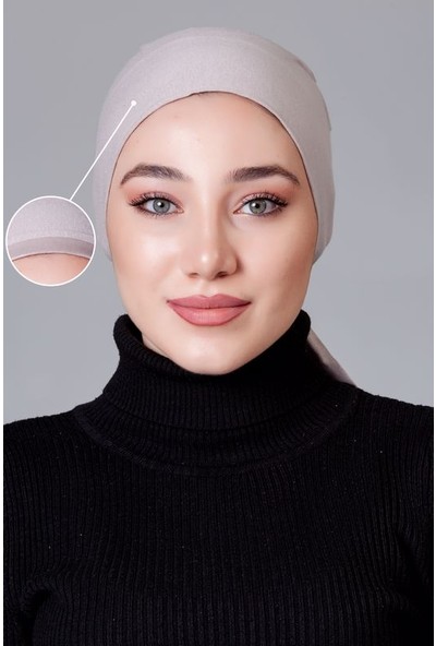 Açık Vizon Penye Kaymayan Bone