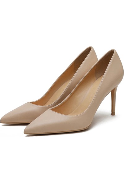 Picky Rose Picky Rose, Bej Renk 7cm Topuk Picky Rose Picky Rose, Bej Renk 7cm Topuk