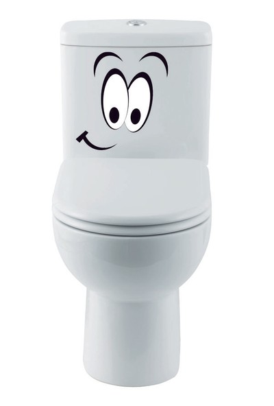 GK Evim Eğlenceli Klozet Sticker Banyo Sticker Ayna Sticker