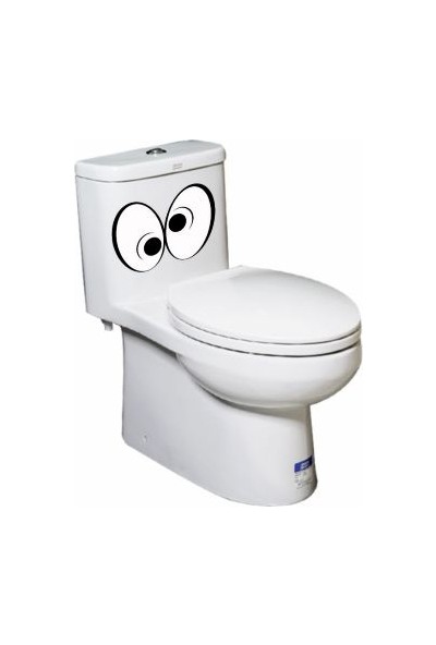 GK Evim Eğlenceli Klozet Sticker Banyo Sticker Ayna Sticker