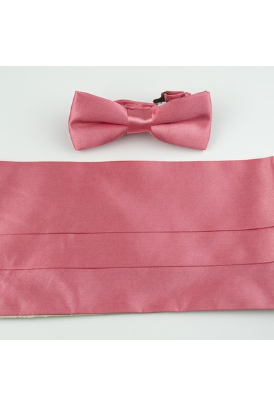 Gaffy Mercan Rengi Çocuk Papyon-Kuşak Takım