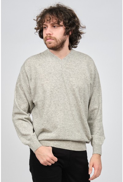 Ida Erkek Lambswool V Yaka Kazak 0593130 Gri Ida Erkek Lambswool V Yaka Kazak 0593130 Gri