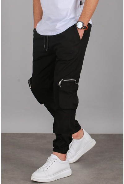 Madmext Siyah Kargo Cep Jogger Pantolon 5650 Madmext Siyah Kargo Cep Jogger Pantolon 5650