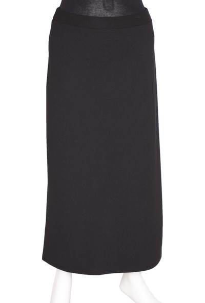 Eray Kadın Masal Scuba Kalem Astarsız Lastikli Siyah Etek