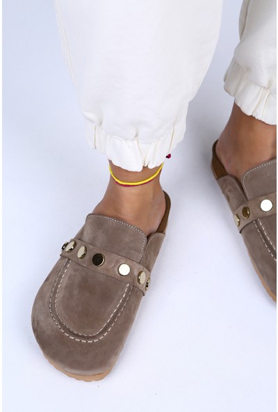 Manijero Bonita Kadın Hakiki Deri Önü Kapalı Vizon Terlik Manijero Bonita Kadın Hakiki Deri Önü Kapalı Vizon Terlik