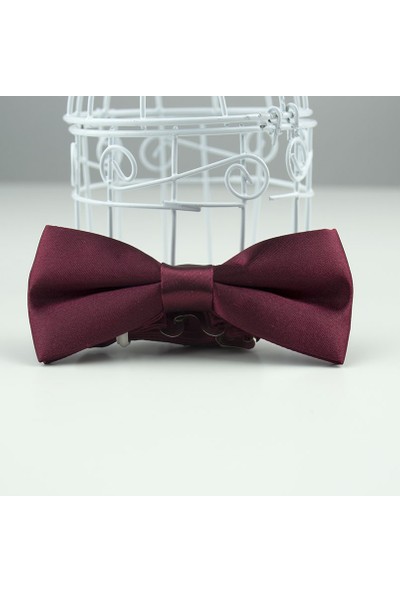 Gaffy Bordo Renk Saten Çocuk Papyonu Gaffy Bordo Renk Saten Çocuk Papyonu