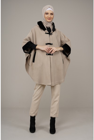 Markosin Kadın Düğmeli Panço M2001