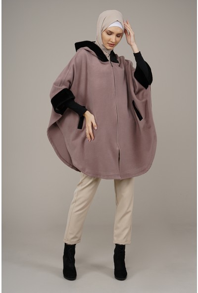 Markosin Kadın Fermuarlı Panço M2002 Markosin Kadın Fermuarlı Panço M2002