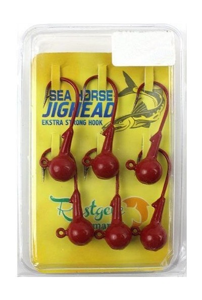 Sea Horse Jighead 1/0 7 gr 1881 Kırmızı 6 Pcs Sea Horse Jighead 1/0 7 gr 1881 Kırmızı 6 Pcs