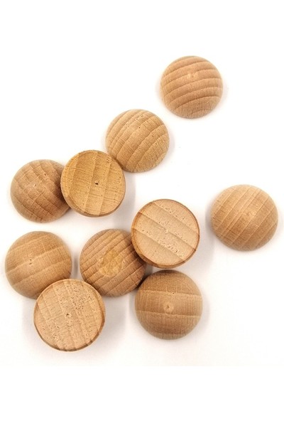 Mk Model Ahşap Daire Yarım Küre 20 mm 10'lu Mk Model Ahşap Daire Yarım Küre 20 mm 10'lu