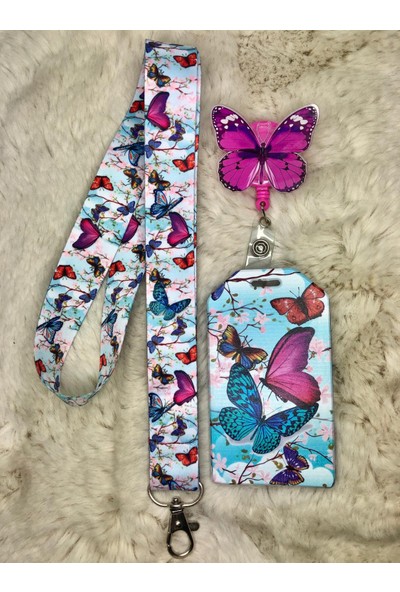 Hediyebum Kelebek Yoyo + Kartlık Set Pembe Hediyebum Kelebek Yoyo + Kartlık Set Pembe