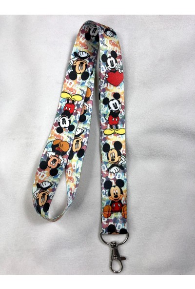 Hediyebum Mickey ve Gülen Yüzleri Boyun Askı İpi