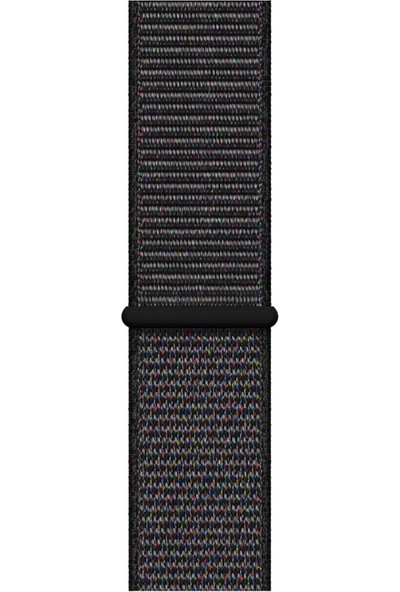 Cekuonline Apple Watch 1 2 3 4 5 6 7 Se 38MM 40MM 41MM Hasır Örgülü Kordon Kayış Darkblack No7 + Popsoket