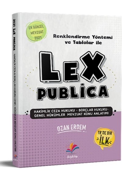 Dizgi Kitap Lex Publica Hakimlik Ceza Hukuku, Borçlar Hukuku Genel Hükümler Mevzuat Konu Anlatımı Dizgi Kitap Lex Publica Hakimlik Ceza Hukuku, Borçlar Hukuku Genel Hükümler Mevzuat Konu Anlatımı