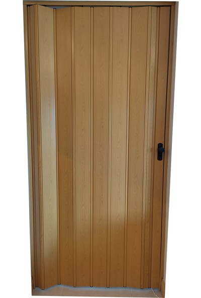 Yaman Plastik 72 x 210 Camsız Meşe Katlanır Akordiyon Kapı 12 mm Kalınlığında