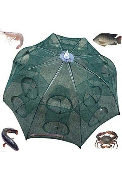 16 Gözlü Balık Yengeç Ağı Tuzağı Olta Yerine Kuş Kapanı Büyük Boy 16 Gözlü Balık Yengeç Ağı Tuzağı Olta Yerine Kuş Kapanı Büyük Boy