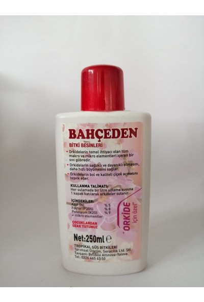 Bahçeden Güçlendirici ve Çoşturan Orkide Besini 250 ml