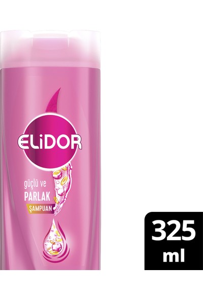 Elidor Superblend Saç Bakım Şampuanı Güçlü ve Parlak E Vitamini Makademya Yağı Kolajen 325 ML