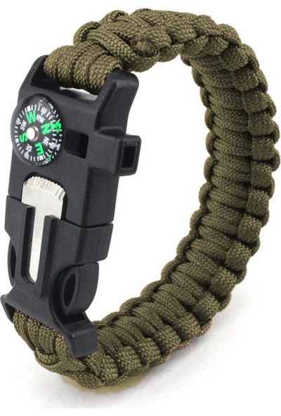 Asyaink Pusulalı & Magnezyum Çubuklu Paracord Hayatta Kalma Bileklik Kum Asyaink Pusulalı & Magnezyum Çubuklu Paracord Hayatta Kalma Bileklik Kum