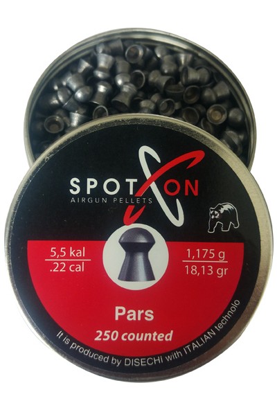 Asyaink Spoton Pars Havalı Pellet Saçmma 5.5 mm (250 Adet) Asyaink Spoton Pars Havalı Pellet Saçmma 5.5 mm (250 Adet)