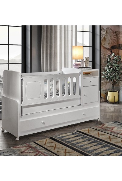 Afilli Mila Büyüyebilen Asansörlü ve Sallanır Beşik Tamamı Mdflam Afilli Mila Büyüyebilen Asansörlü ve Sallanır Beşik Tamamı Mdflam