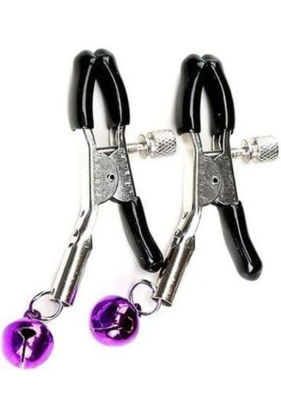 Agor Shop Breast Clamp Ayarlanabilir Zilli Göğüs Ucu Klipsi GG1-F2140