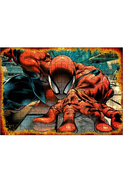Tablomega Ahşap Mdf Puzzle Yapboz Eskitilmiş Örümcek Adam Ağ 120 Parça 25*35 cm Tablomega Ahşap Mdf Puzzle Yapboz Eskitilmiş Örümcek Adam Ağ 120 Parça 25*35 cm