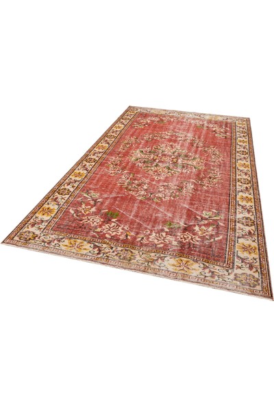 Sempati Halı Eskitme El Dokuma Vintage Halı 196 x 291 cm F1273