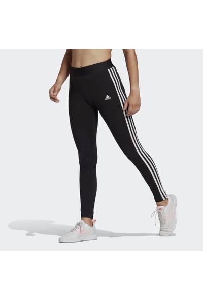 GL0723 Adidas W 3s Tıg Kadın Tayt Siyah - Beyaz