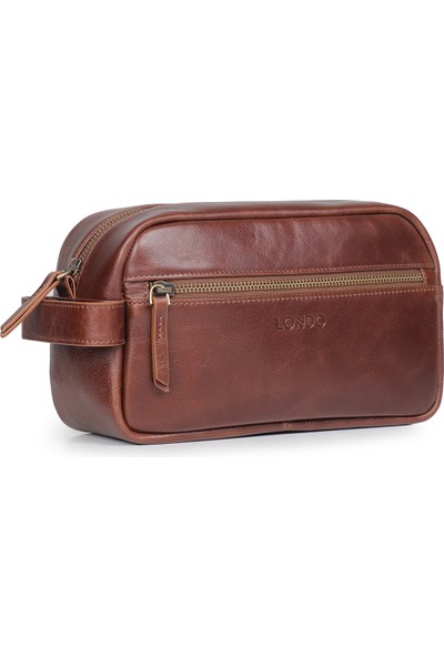 Londo Ot191 Hakiki Deri Seyahat Ve Makyaj El Çantası