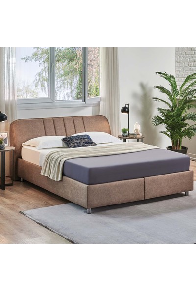 Yataş Bedding Petit Başlık Somni Baza Set - Kahve