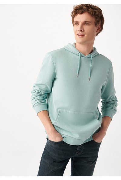 Mavi Erkek Kapüşonlu Yeşil Sweatshirt 0610059-71465 Mavi Erkek Kapüşonlu Yeşil Sweatshirt 0610059-71465