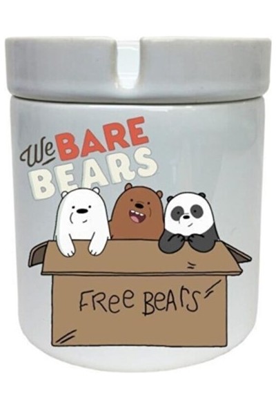 Panorama Promosyon We Are Bears Baskılı Seramik Kokusuz Küllük Hediyelik Ne Hediye Alınır