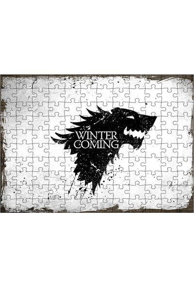 Tablomega Ahşap Mdf Puzzle Yapboz Winter Is Coming Stark 120 Parça 25*35 cm Tablomega Ahşap Mdf Puzzle Yapboz Winter Is Coming Stark 120 Parça 25*35 cm