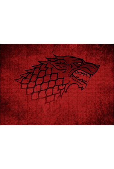 Tablomega Ahşap Mdf Puzzle Yapboz Game Of Thrones Stark Kurt 500 Parça 50*70 cm Tablomega Ahşap Mdf Puzzle Yapboz Game Of Thrones Stark Kurt 500 Parça 50*70 cm