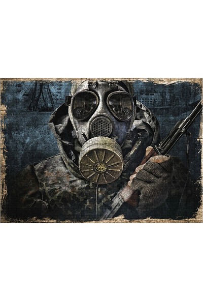 Tablomega Ahşap Mdf Puzzle Yapboz Chernobyl Stalker 500 Parça 50*70 cm