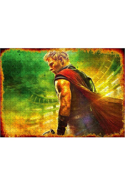 Tablomega Ahşap Mdf Puzzle Yapboz Retro Thor 500 Parça 50*70 cm