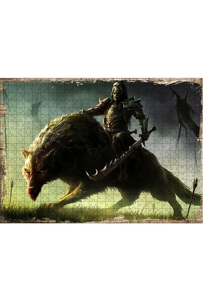 Tablomega Ahşap Mdf Puzzle Yapboz Orco Lobo Fantasias 500 Parça 50*70 cm