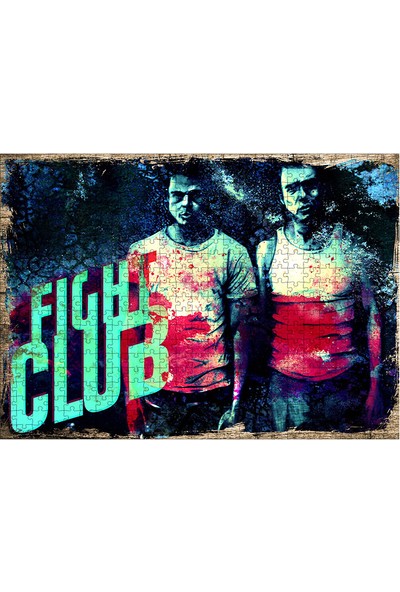 Tablomega Ahşap Mdf Puzzle Yapboz Fight Club Dövüş Kulubü 500 Parça 50*70 cm Tablomega Ahşap Mdf Puzzle Yapboz Fight Club Dövüş Kulubü 500 Parça 50*70 cm