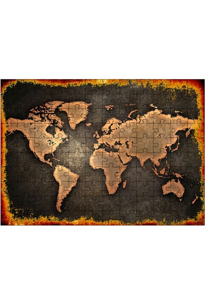 Tablomega Ahşap Mdf Puzzle Yapboz Sarı Dünya Haritası 120 Parça 25*35 cm Tablomega Ahşap Mdf Puzzle Yapboz Sarı Dünya Haritası 120 Parça 25*35 cm