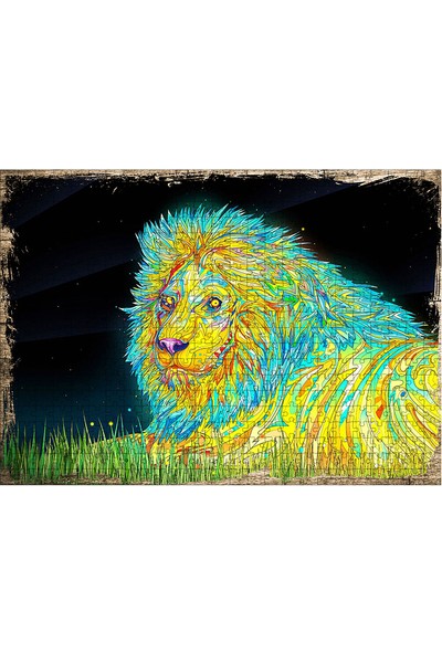 Tablomega Ahşap Mdf Puzzle Yapboz Sulu Boya Çalışmalı Aslan 500 Parça 50*70 cm Tablomega Ahşap Mdf Puzzle Yapboz Sulu Boya Çalışmalı Aslan 500 Parça 50*70 cm