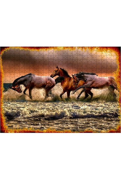 Tablomega Ahşap Mdf Puzzle Yapboz Dalgalar ve Atlar 500 Parça 50*70 cm Tablomega Ahşap Mdf Puzzle Yapboz Dalgalar ve Atlar 500 Parça 50*70 cm