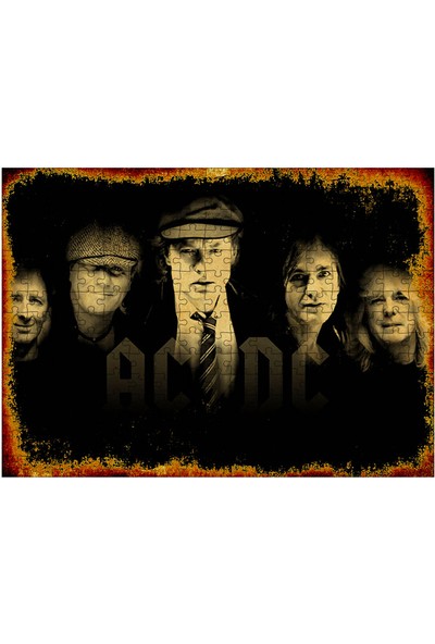 Tablomega Ahşap Mdf Puzzle Yapboz Ac Dc Poster 255 Parça 35*50 cm