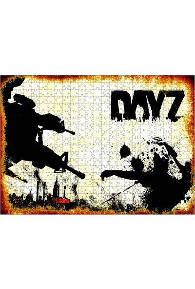 Tablomega Ahşap Mdf Puzzle Yapboz Zombiler Dayz Afiş 500 Parça 50*70 cm